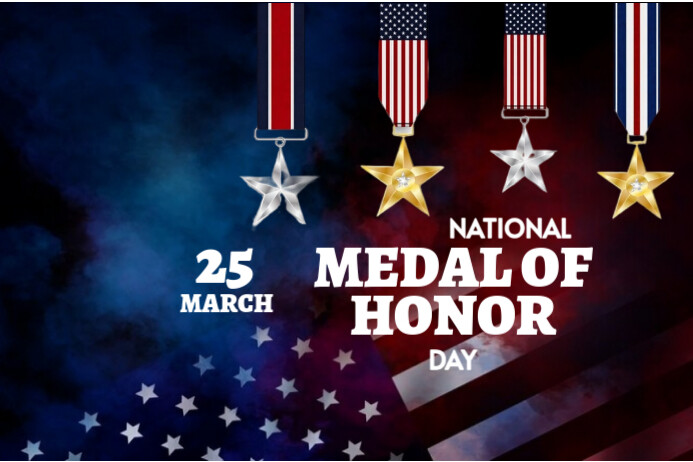 National Medal Of Honor Day Template Poster | PosterMyWall