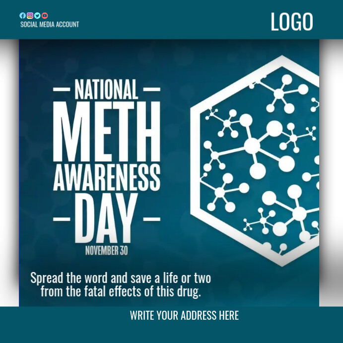 national meth awareness day Template | PosterMyWall