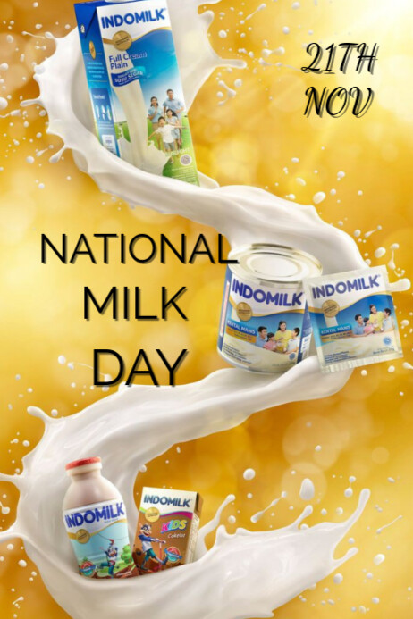 National milk day Template | PosterMyWall