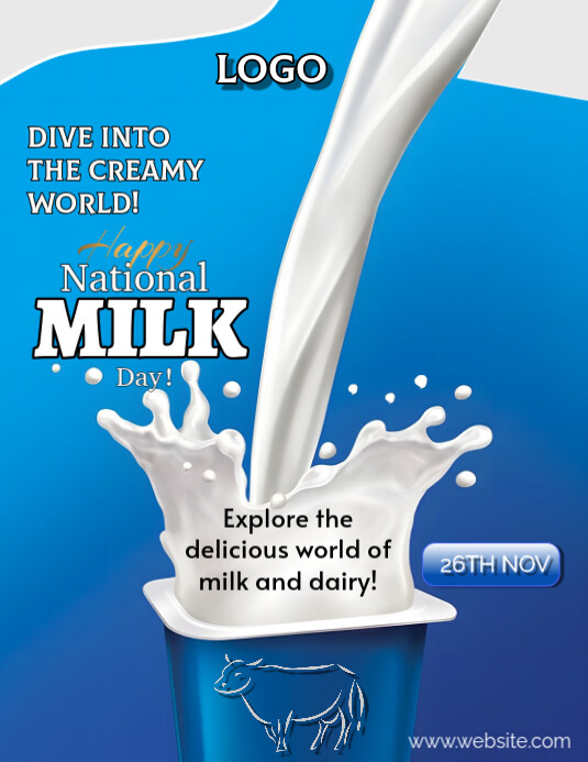 National Milk Day Template | PosterMyWall