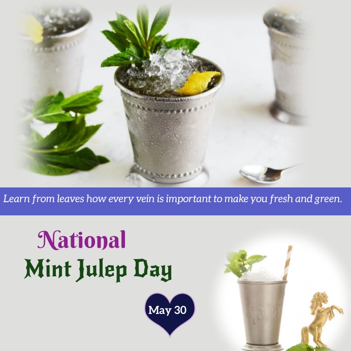 national mint julep day Template | PosterMyWall