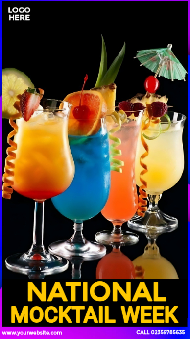 Modèle National Mocktail Week | PosterMyWall