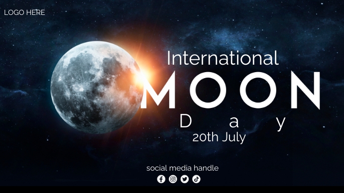 National Moon Day 20th July Template | PosterMyWall