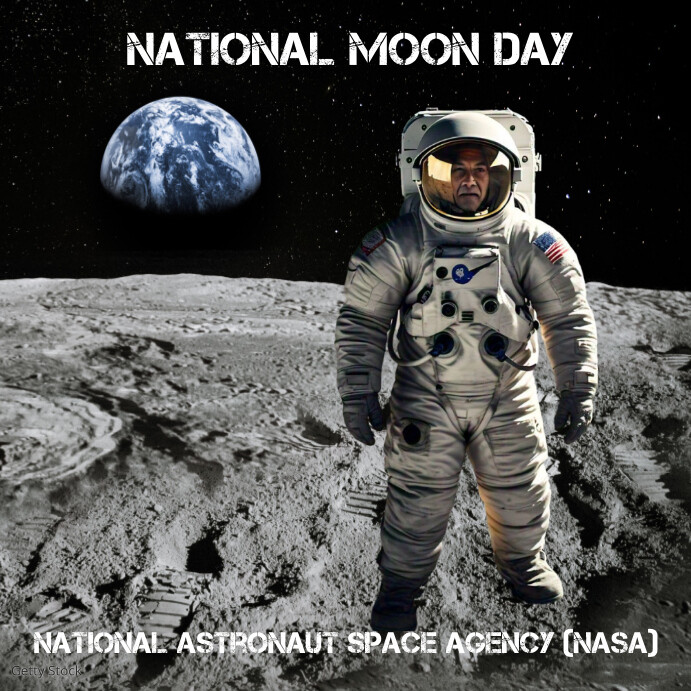 Plantilla de National Moon Day Celebration | PosterMyWall