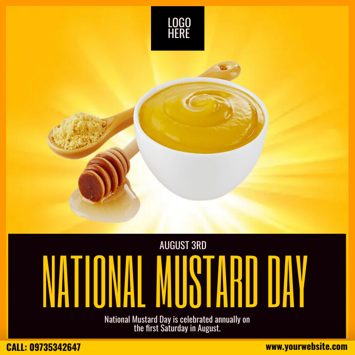 Copy of National Mustard Day | PosterMyWall