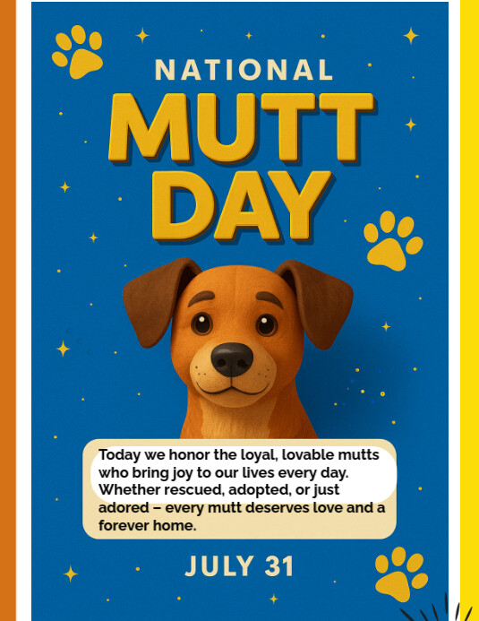 National Mutt Day Template | PosterMyWall