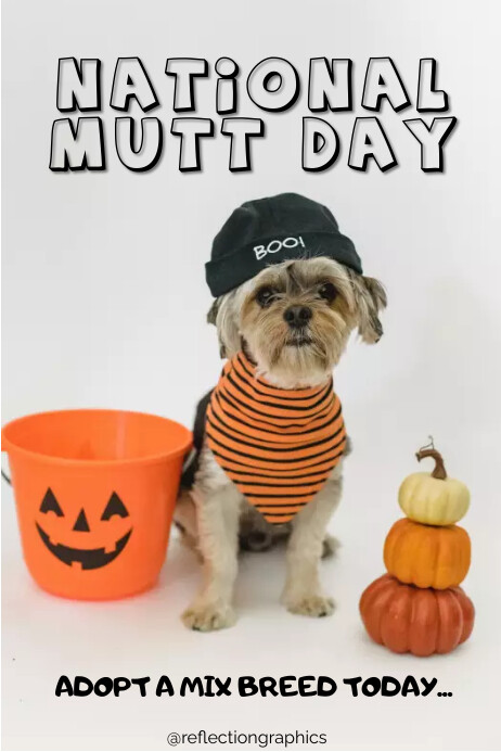 National mutt day template design | PosterMyWall