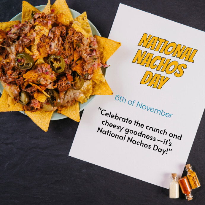 Plantilla de National nachos day design | PosterMyWall