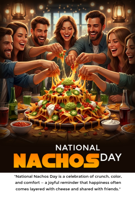 Modèle National nachos day | PosterMyWall