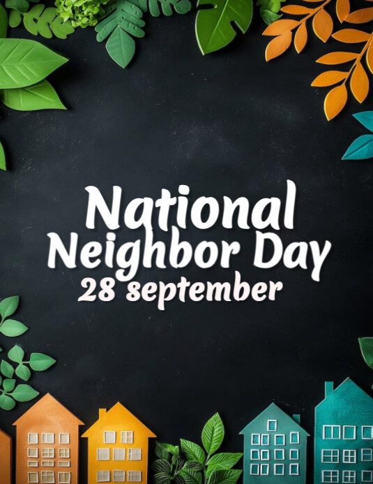National neighbors day flyer Template | PosterMyWall