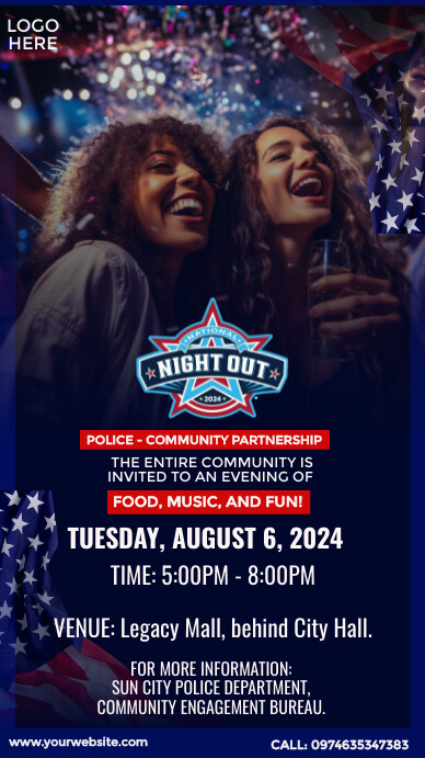 National Night Out template | PosterMyWall