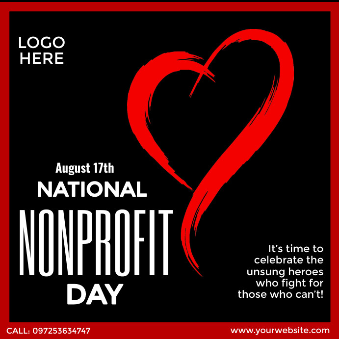 National Nonprofit Day Template | PosterMyWall