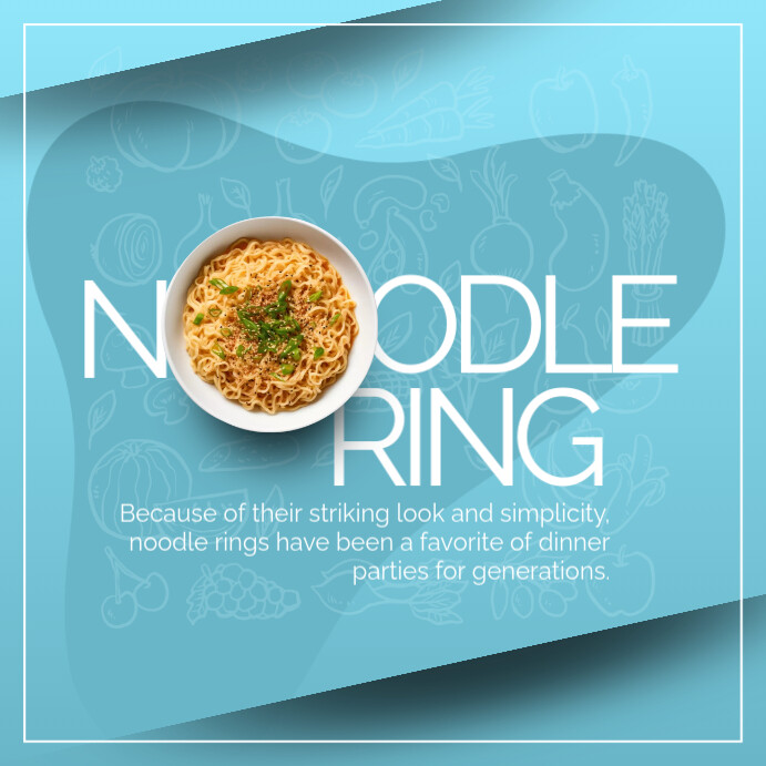 National Noodle Ring Day Instagram Post Template | PosterMyWall