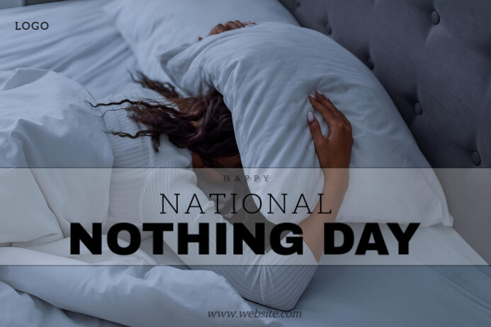 national nothing day template | PosterMyWall