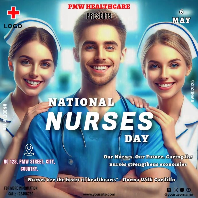 National Nurses Day Template | PosterMyWall