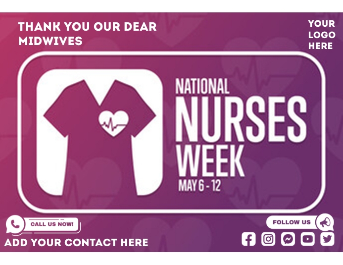 National Nurses Week Template | PosterMyWall