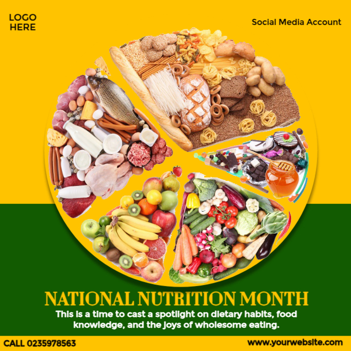 National Nutrition Month Template | PosterMyWall