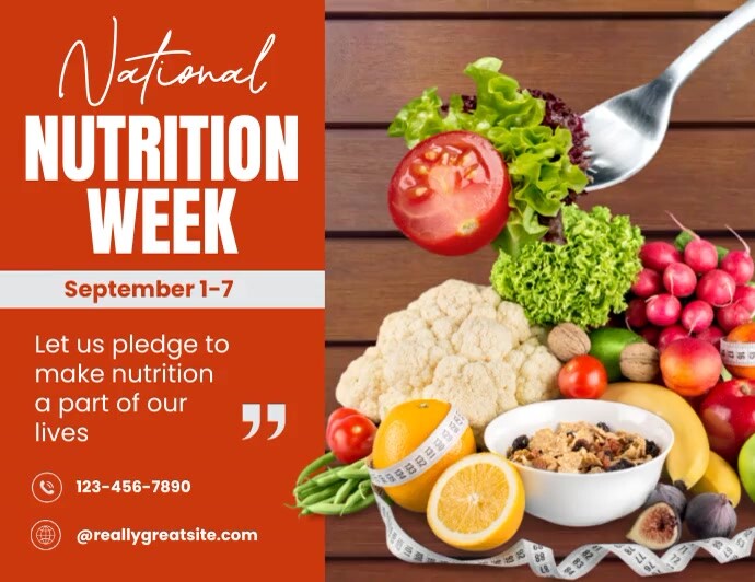 National Nutrition Week Ads เทมเพลต | PosterMyWall