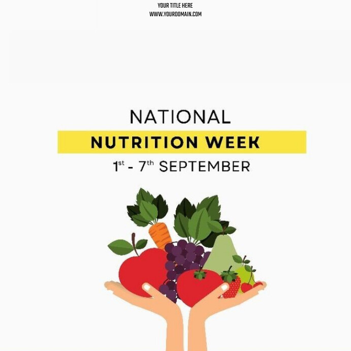 National Nutrition Week Template | PosterMyWall
