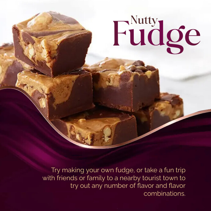 Plantilla de National Nutty Fudge Day Instagram Post | PosterMyWall