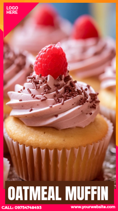 Plantilla de National Oatmeal Muffin Day Ads | PosterMyWall
