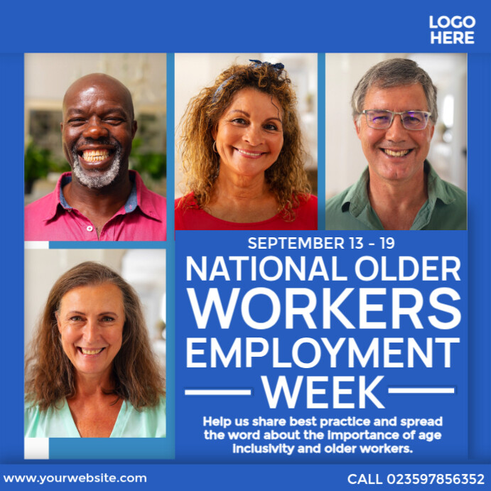 National Older Workers Employment Week Template | PosterMyWall