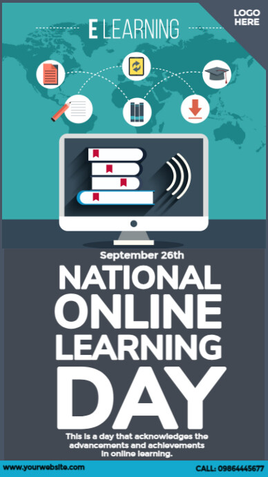 National Online Learning Day Design Template | PosterMyWall