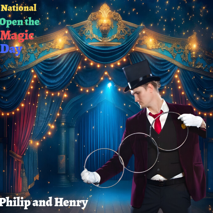 National open the magic day Template | PosterMyWall