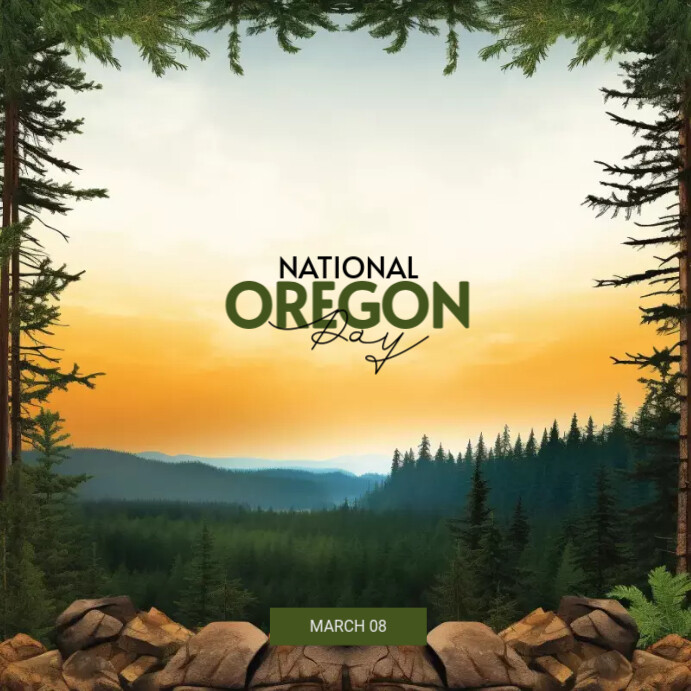 National Oregon Day Template | PosterMyWall