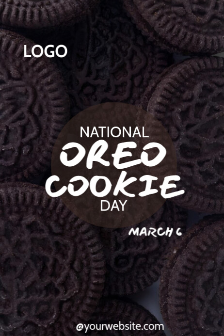 Modèle National Oreo Cookie Day Template Poster | PosterMyWall