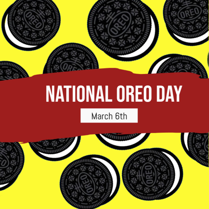 Modèle national oreo day | PosterMyWall