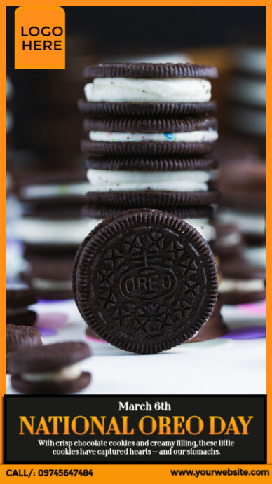 Copy of National Oreo Day Template | PosterMyWall