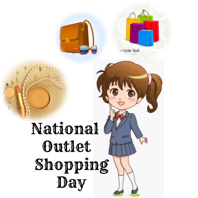 Plantilla de National outlet shopping day Instagram post | PosterMyWall