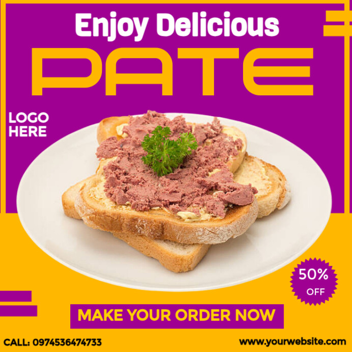 National Pâté Day Template | PosterMyWall