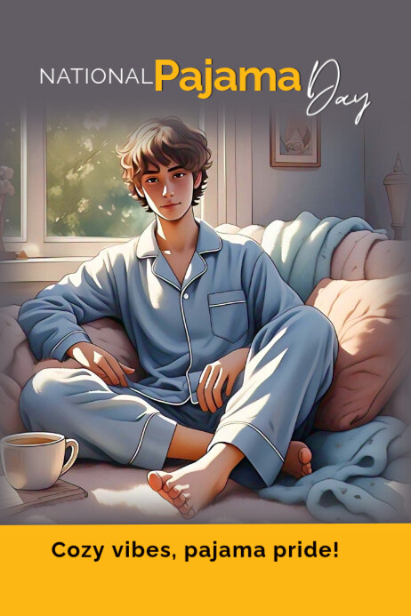 Copy of National pajamas day | PosterMyWall