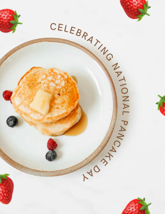 national pancake day Template | PosterMyWall