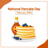 national pancake day template | PosterMyWall