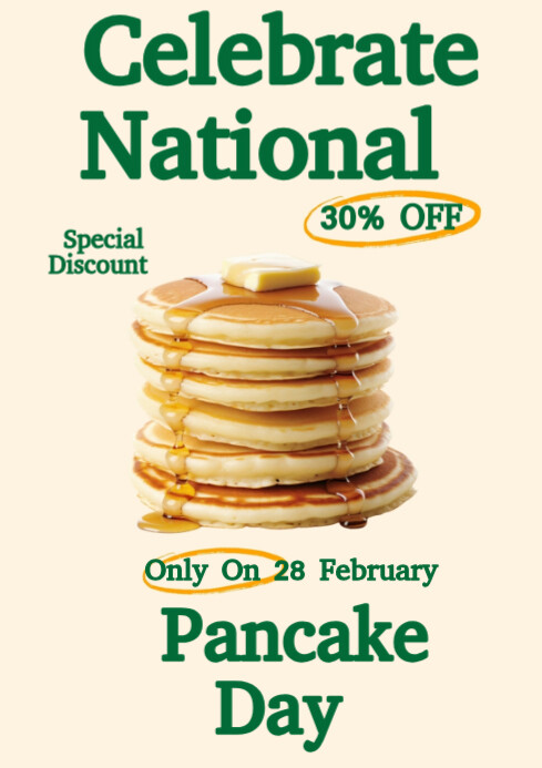 National Pancake Day Template | PosterMyWall