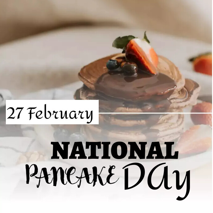National pancake day template | PosterMyWall
