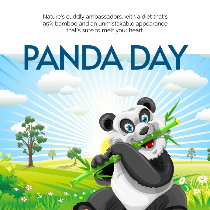Plantilla de National Panda Day Instagram Post | PosterMyWall