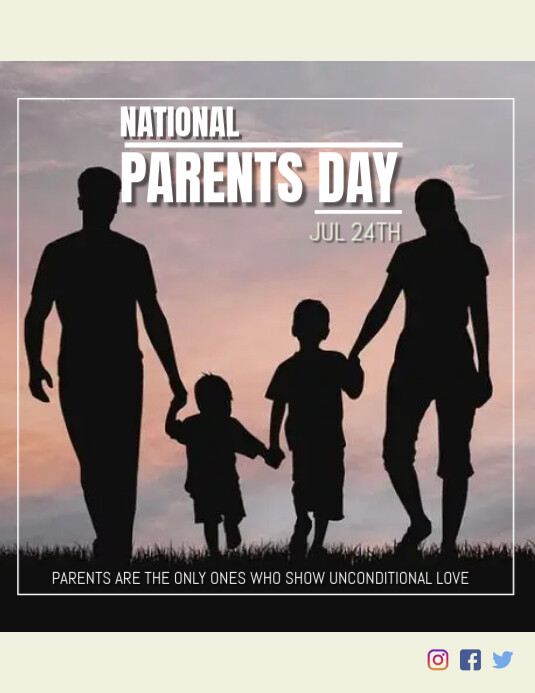 Copy of National parents day | PosterMyWall