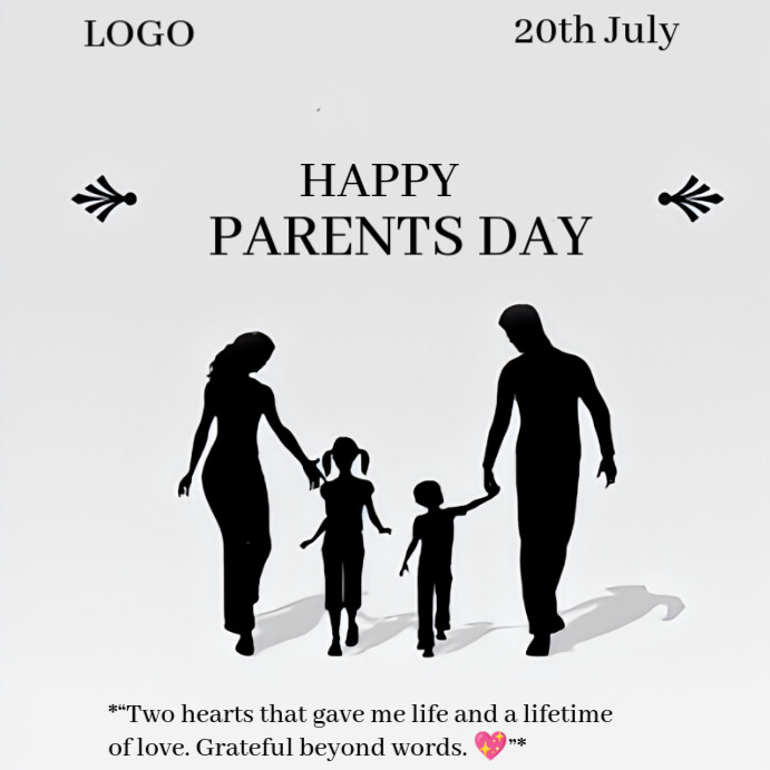National parents day flyer Template | PosterMyWall