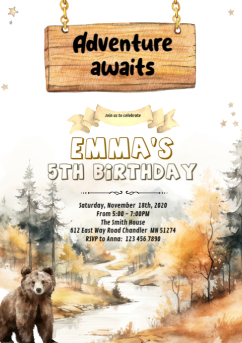 National Park party invitation Template | PosterMyWall