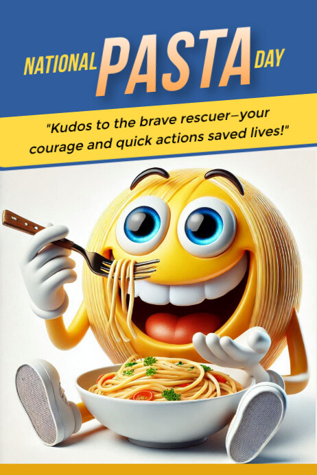 National pasta day Template | PosterMyWall