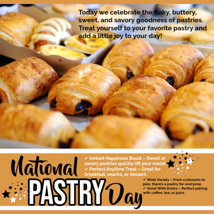 Copy of National Pastry Day | PosterMyWall