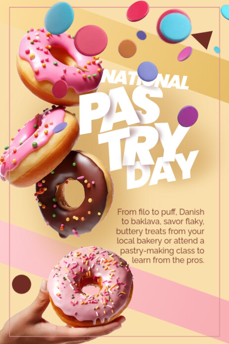 National Pastry Day Poster Template | PosterMyWall