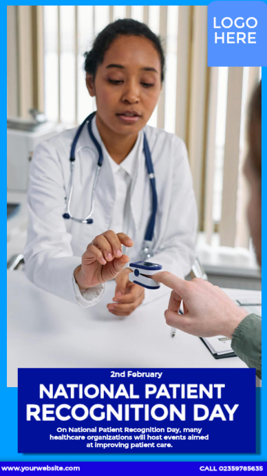 Plantilla de National Patient Recognition Day Design | PosterMyWall