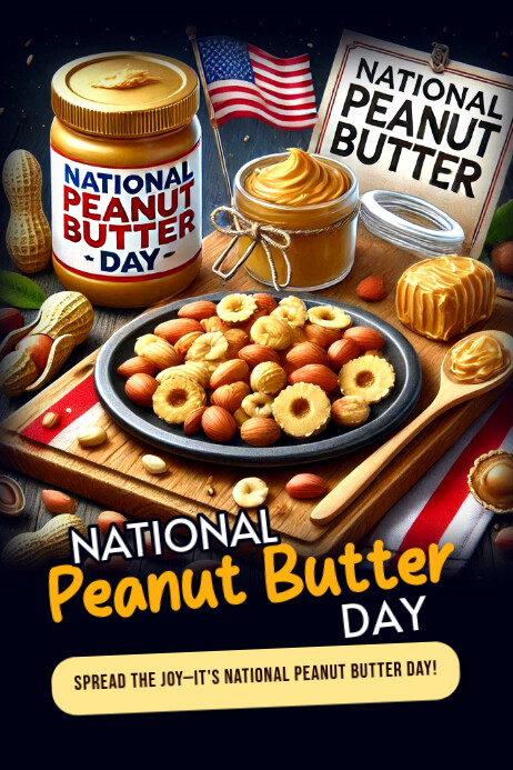 National peanut butter day Template | PosterMyWall