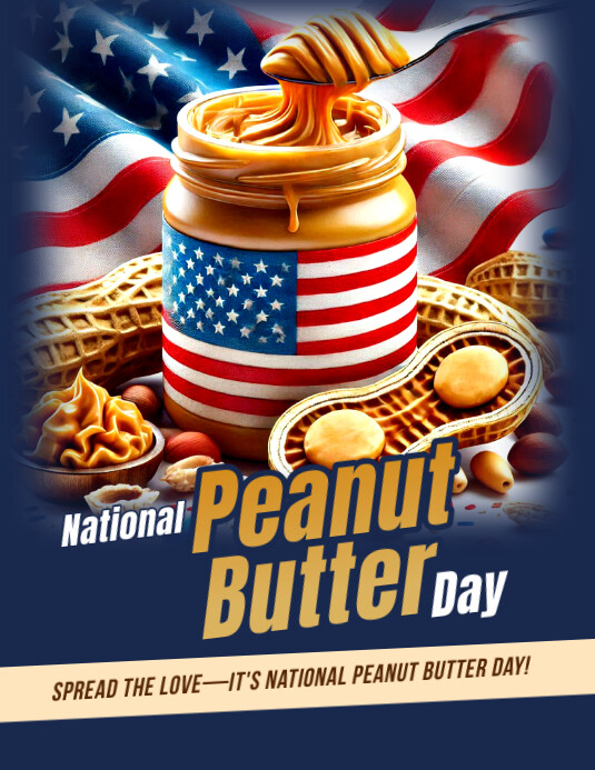 Copy of National peanut butter day | PosterMyWall