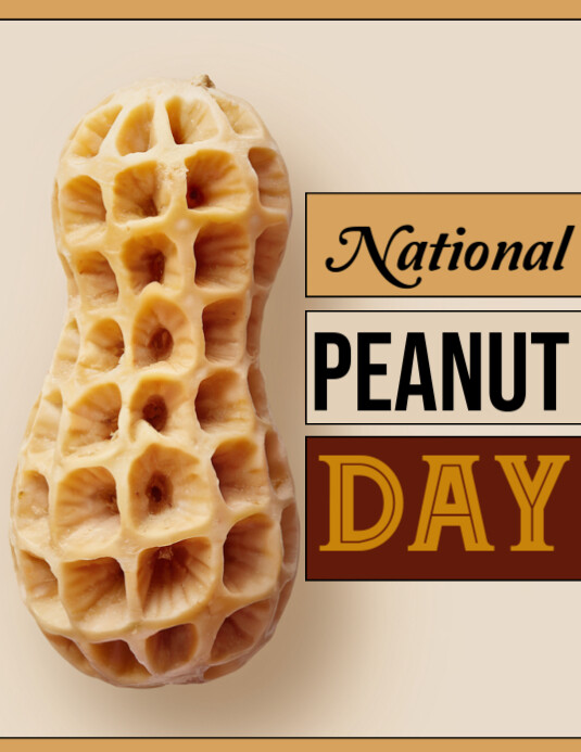 National Peanut Day Template | PosterMyWall